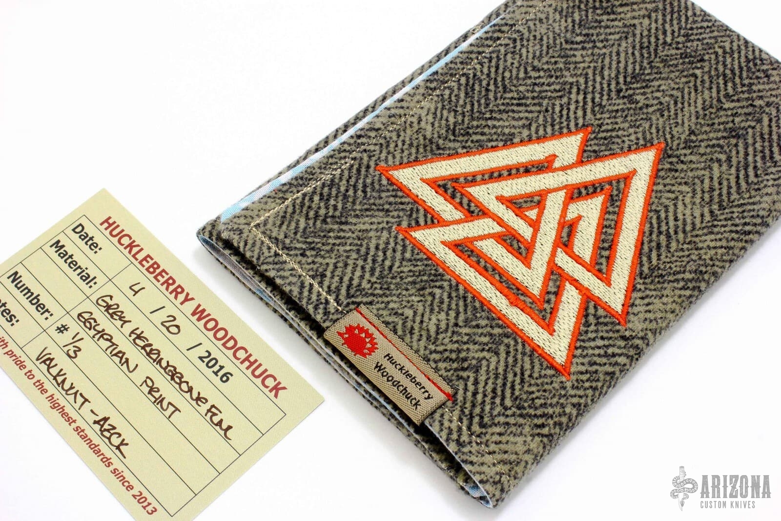 Valknut Handkerchief - 1 of 3 - Arizona Custom Knives