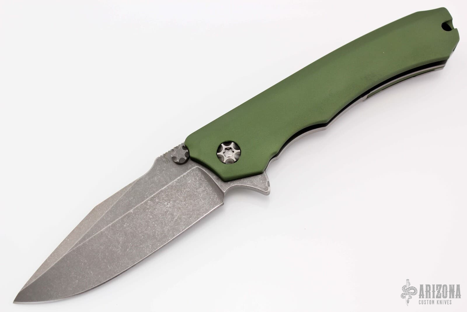 Wraith - Green and Battle Worn - Arizona Custom Knives