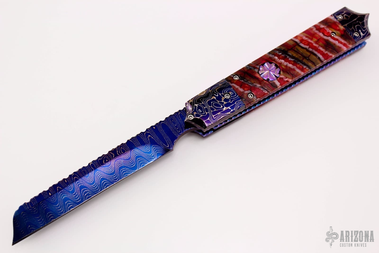 Custom Guillotine Razor Auto - Arizona Custom Knives