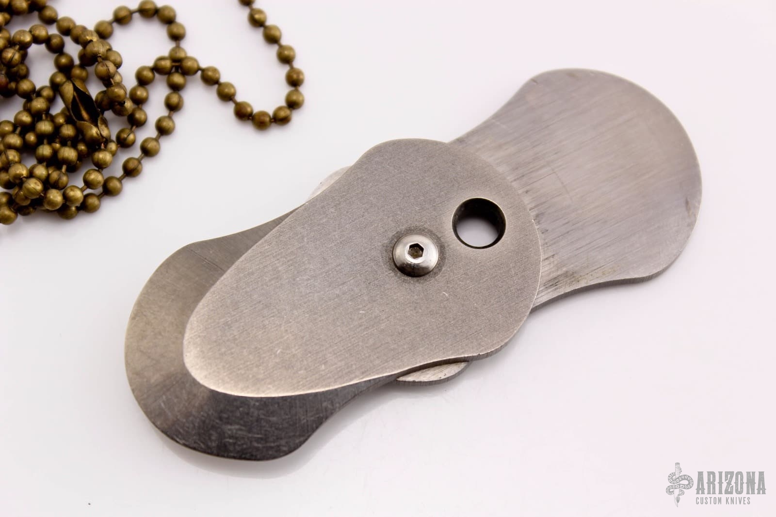 Titanium Dog Tag Knife - Gen 1 - Arizona Custom Knives