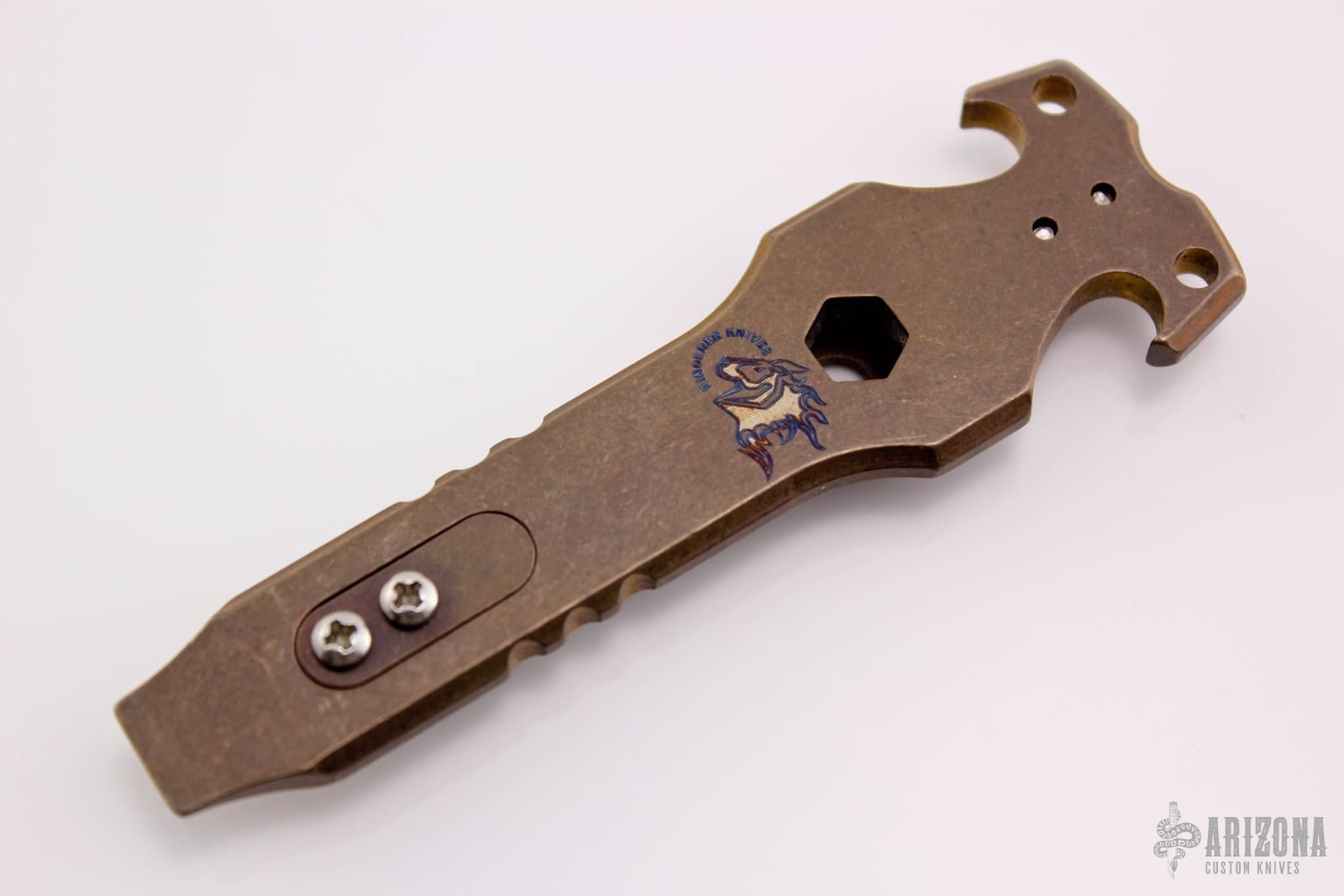 Tac-Tool - Bronzed Titanium - Arizona Custom Knives