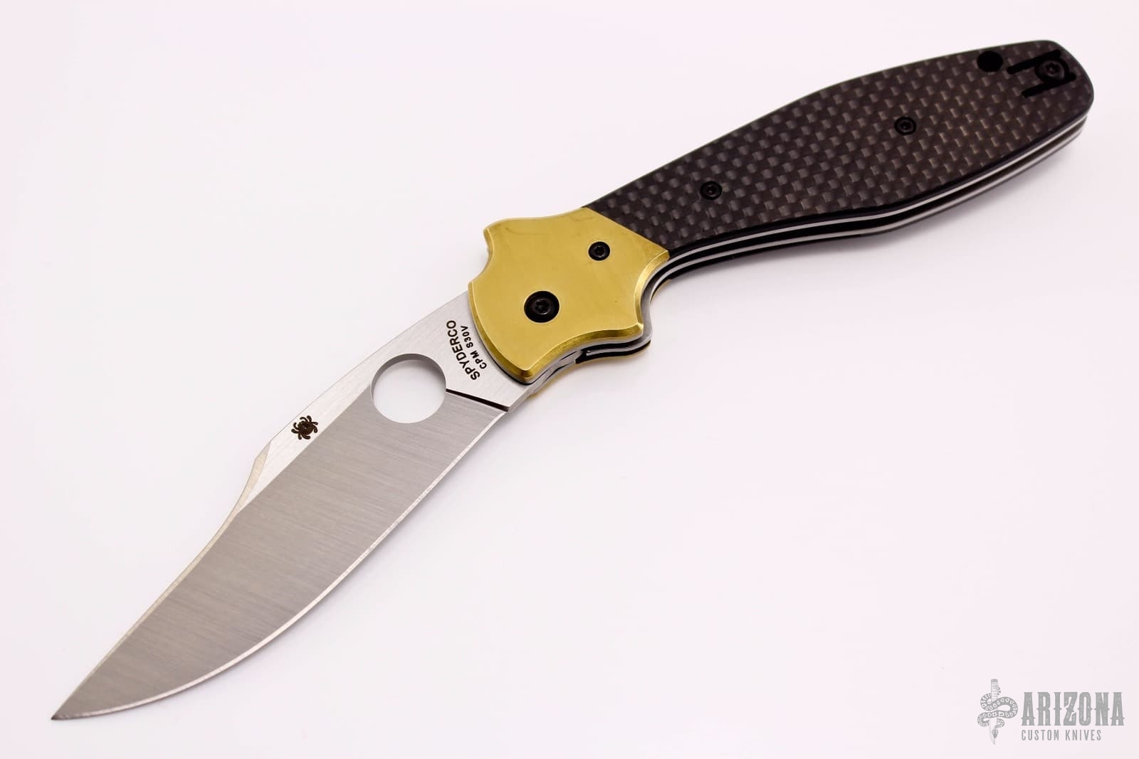 C190CFP Ed Schempp Bowie Folder - Arizona Custom Knives