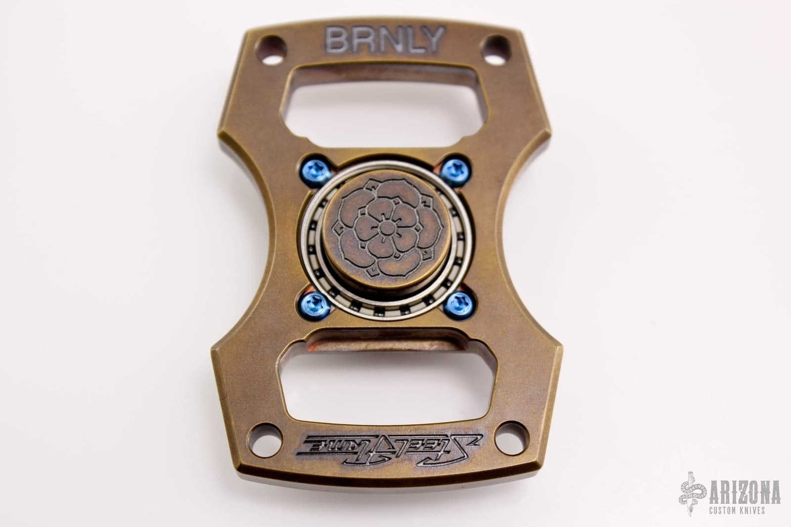 Burnley Cypop Ringspin - Burnley Rose - Arizona Custom Knives