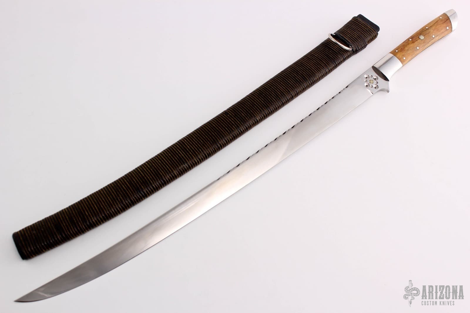 Giraffe Bone Cavalry Saber - Arizona Custom Knives