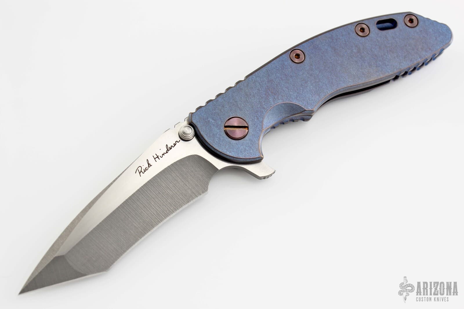 XM-18 Hellfire - Full Ti - Working Finish - Arizona Custom Knives