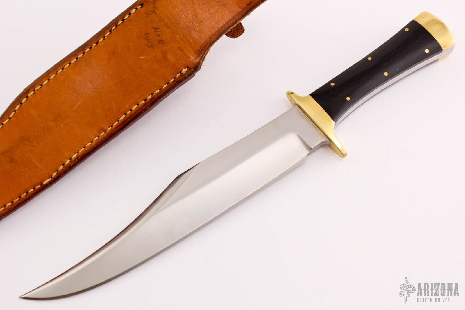 Long Clip Bowie - Arizona Custom Knives