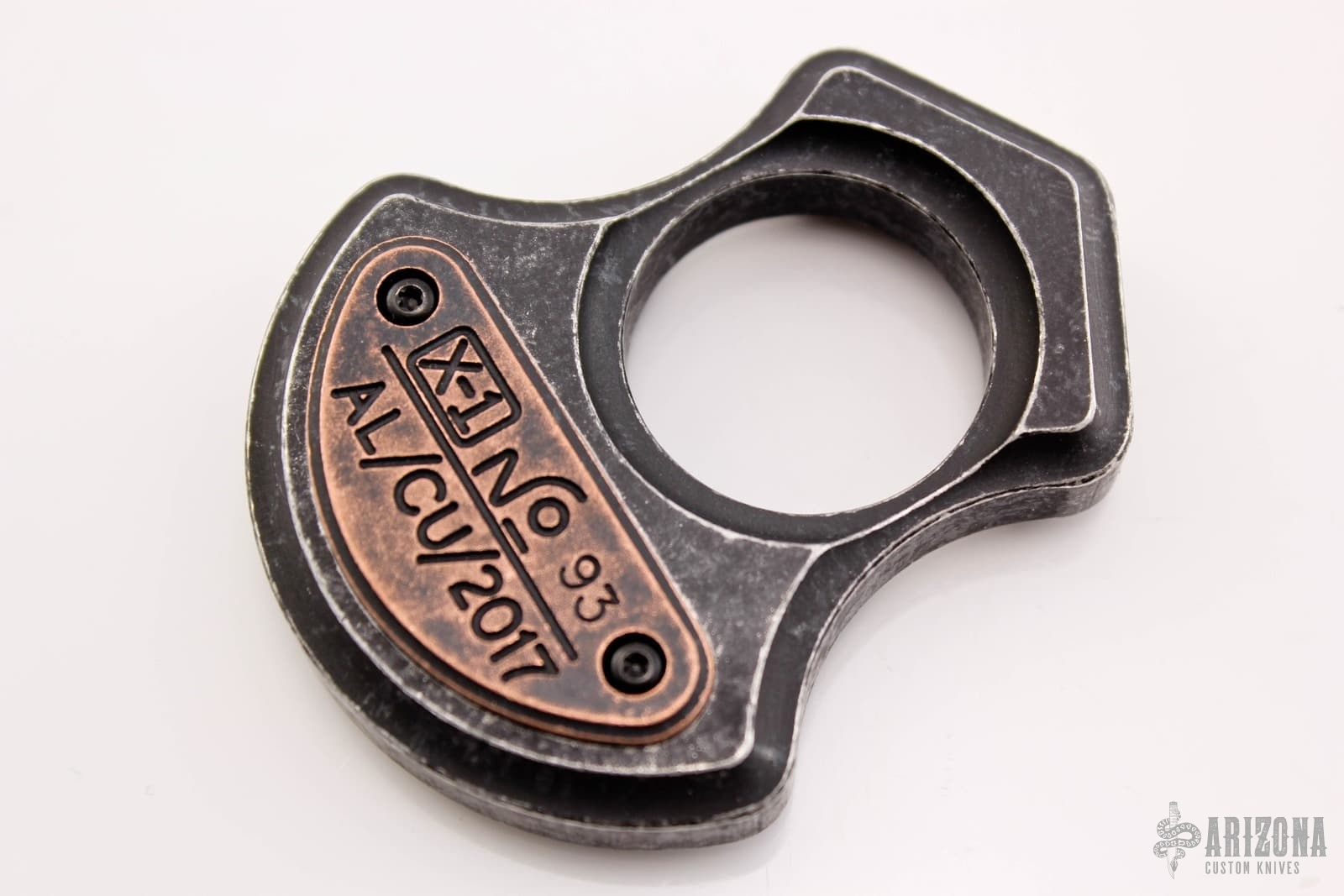 X-1 Knuck in Copper and Aluminum - Arizona Custom Knives