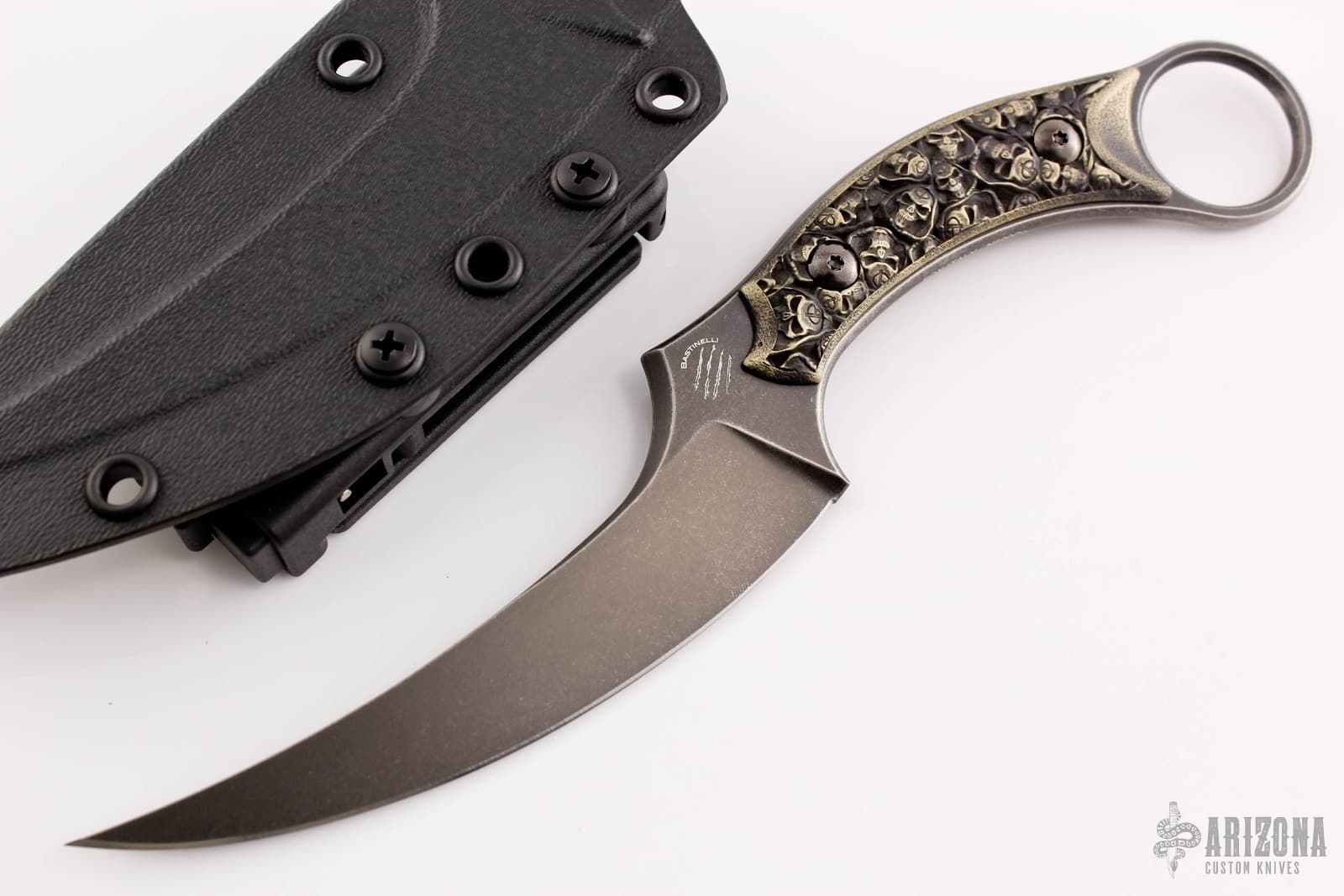 Mako w/ Bronze 2 Saints Scales - Arizona Custom Knives