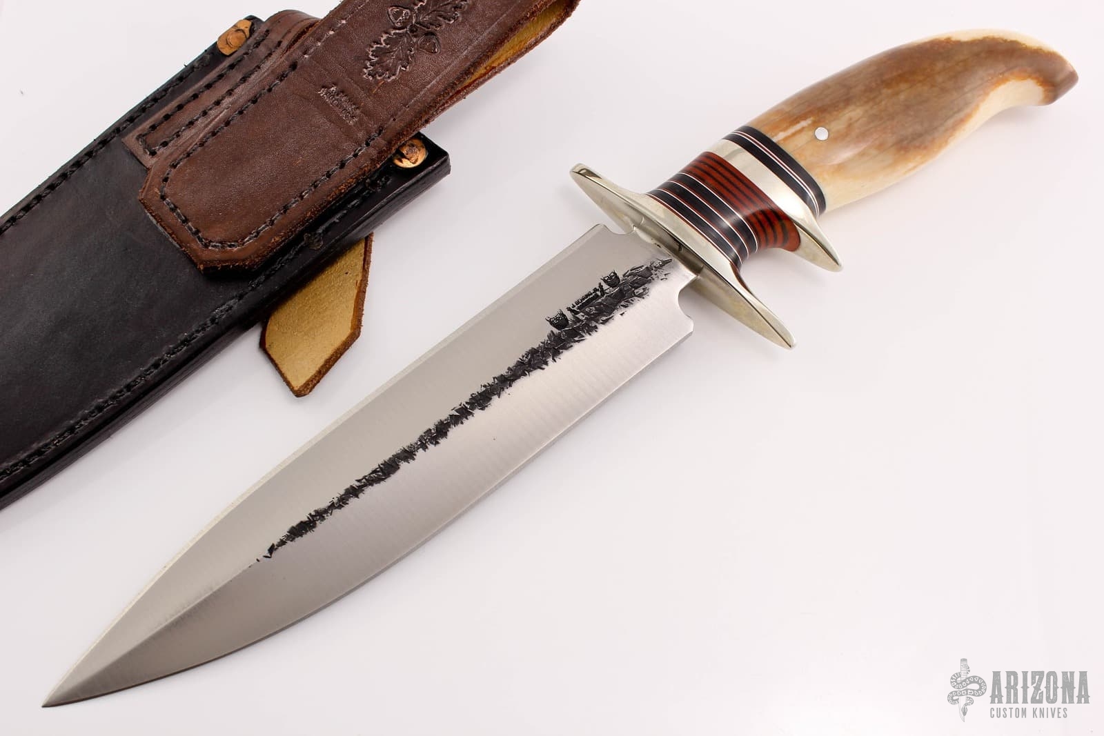 Fossil Walrus Ivory Sub-Hilt Dagger - Arizona Custom Knives