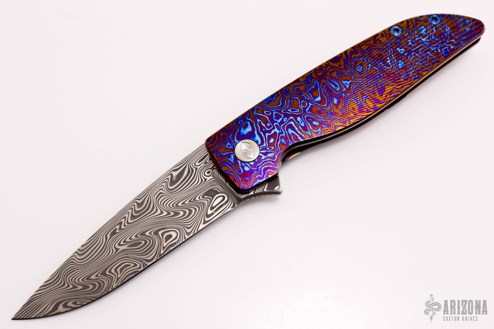 Rask #037 - Damasteel/Timascus - Arizona Custom Knives