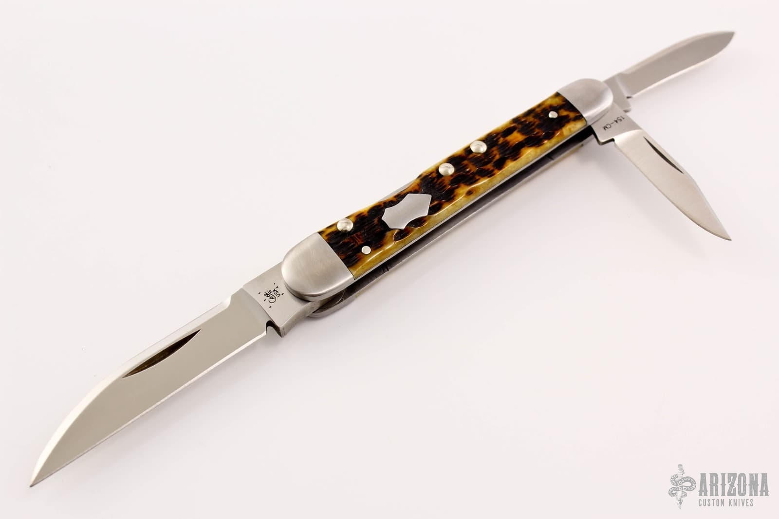 TB2014 Lockback Whittler - Antique Jigged Bone - Arizona Custom Knives