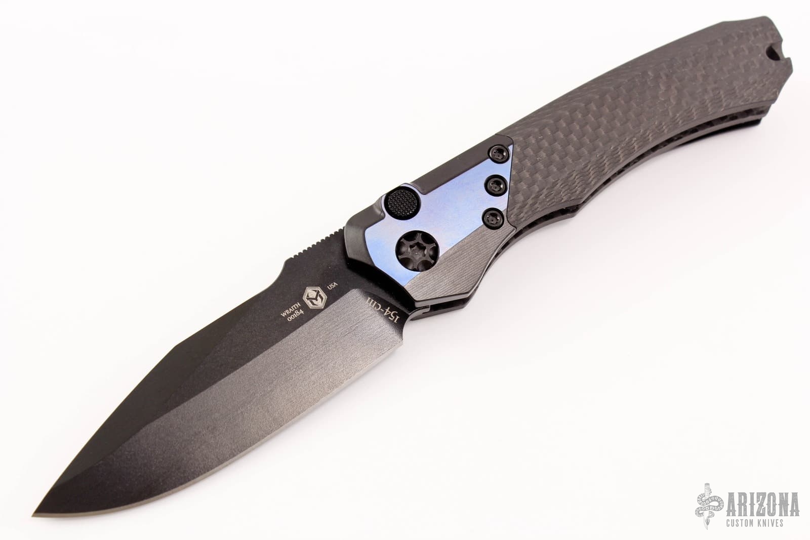 Wraith Auto - Carbon Fiber and Titanium - Arizona Custom Knives