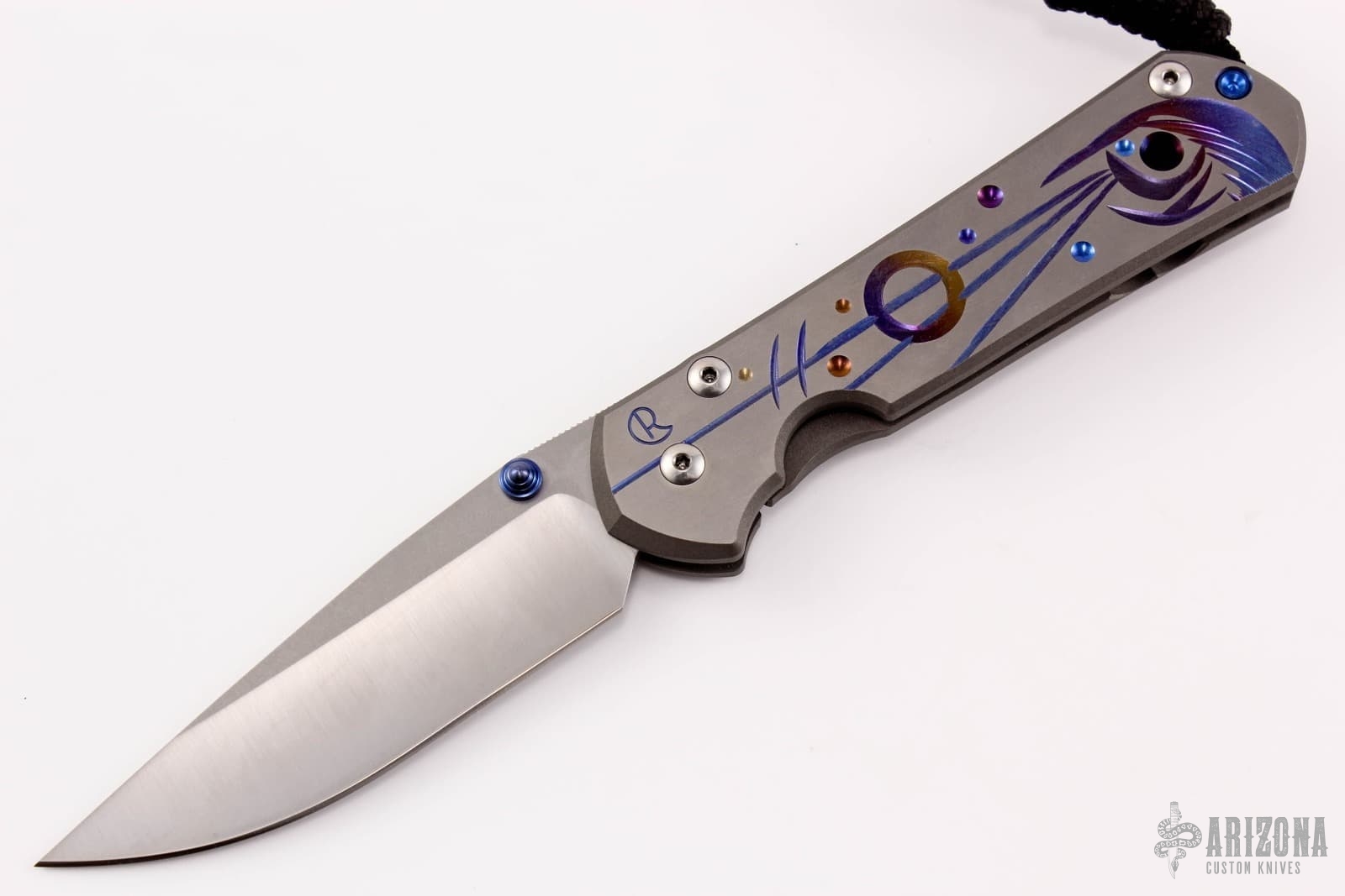 Large Sebenza 21 - Unique Graphic - Arizona Custom Knives