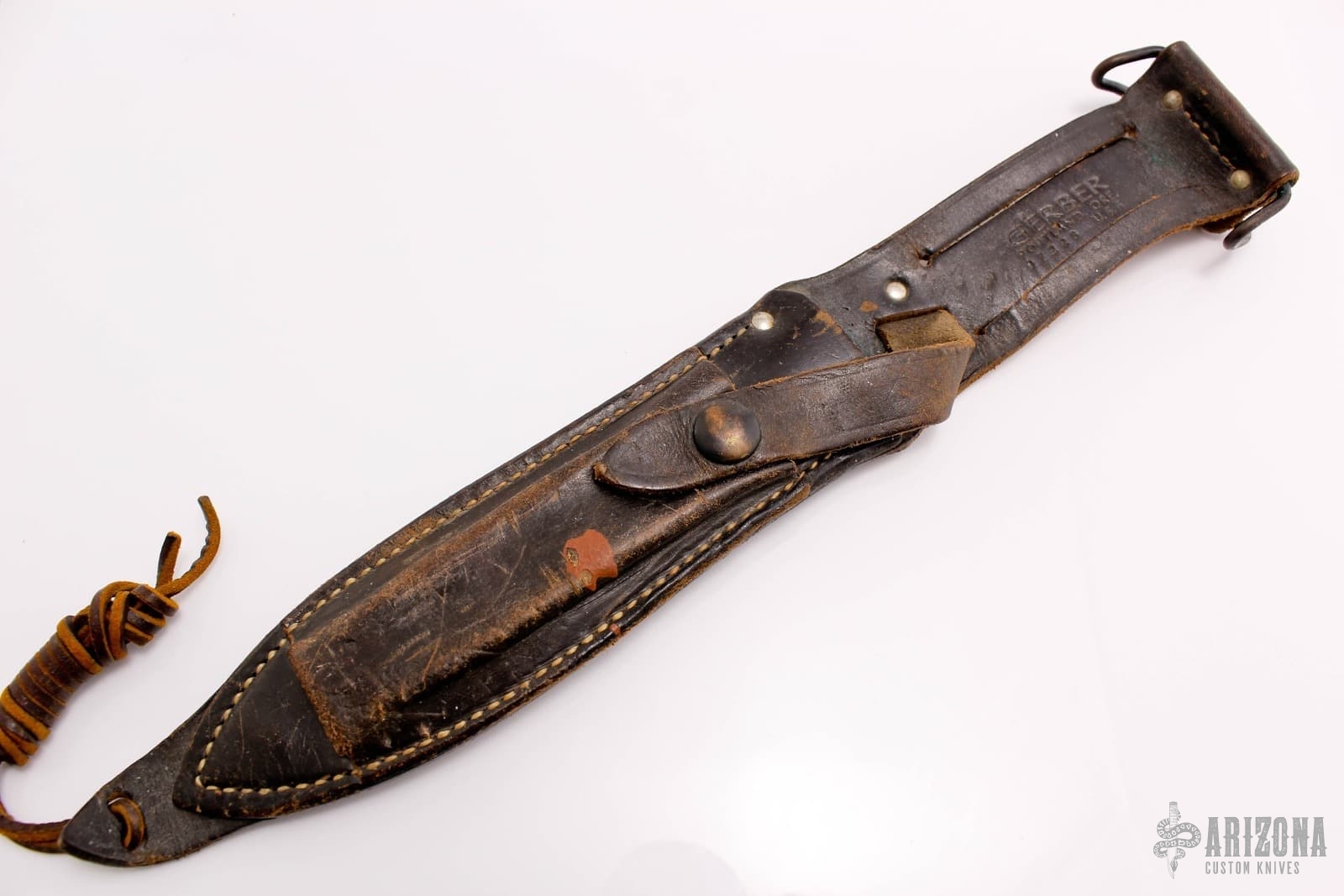 Gerber MK2 leather Sheath - Early 70's - Arizona Custom Knives