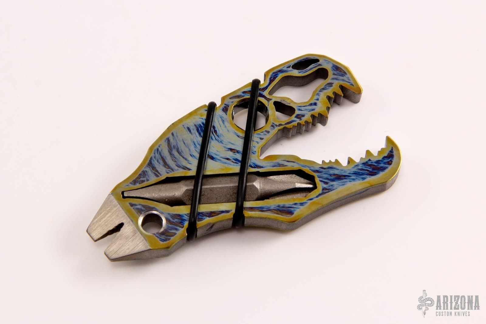 Ti-Rex Tool with Custom Anodization | Arizona Custom Knives