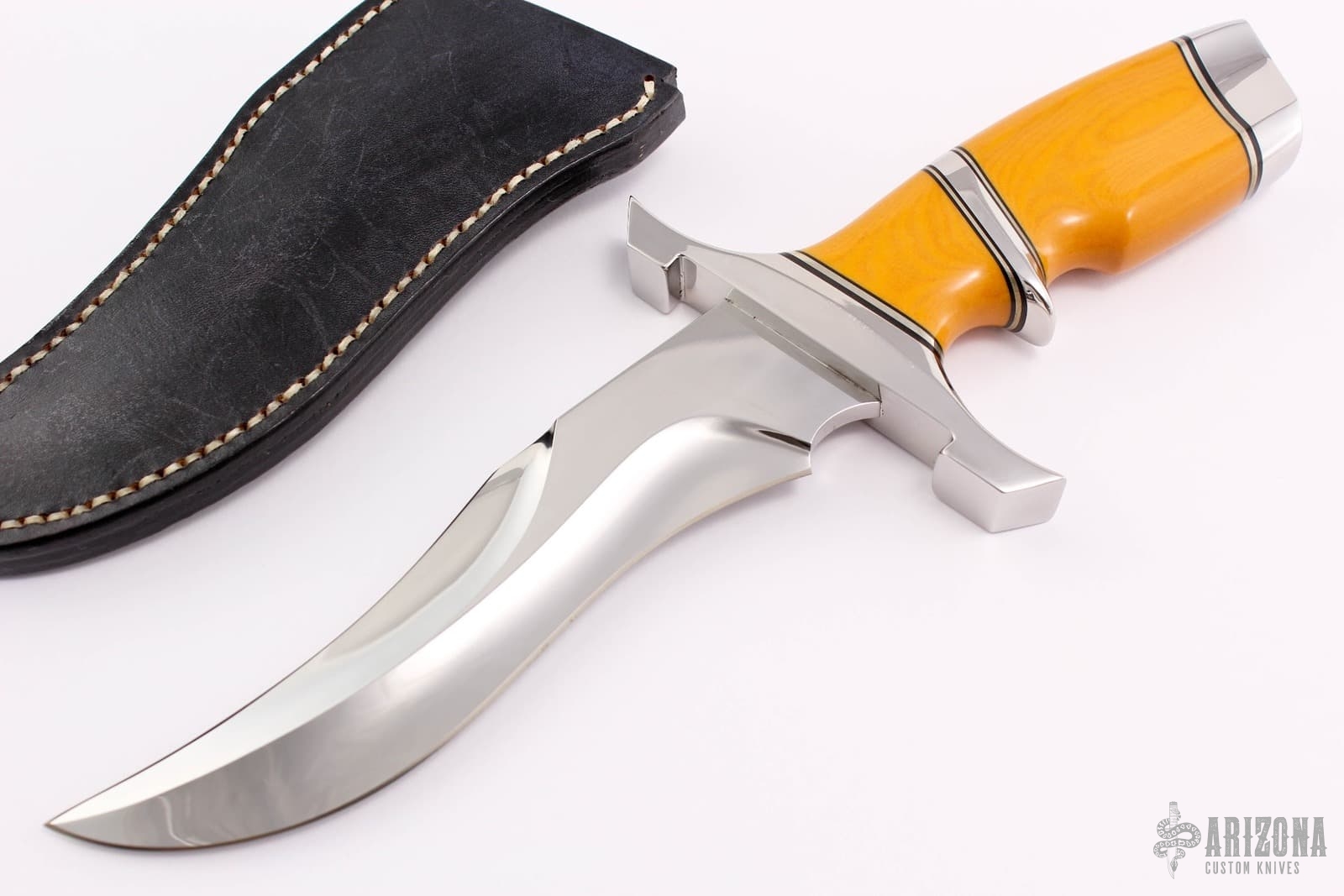 Recurve Sub-Hilt Fighter - Arizona Custom Knives