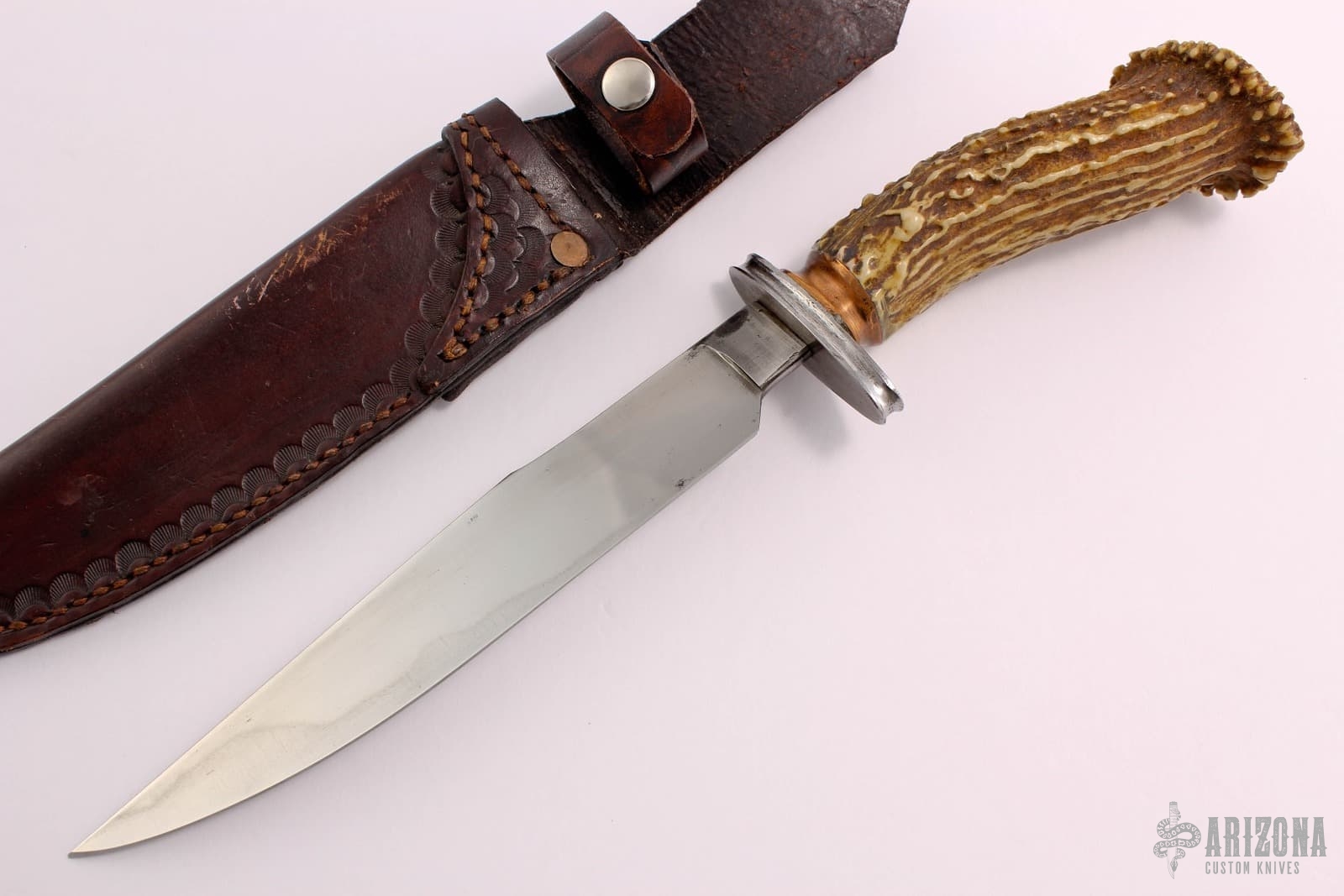 Crown Stag Bowie - Arizona Custom Knives
