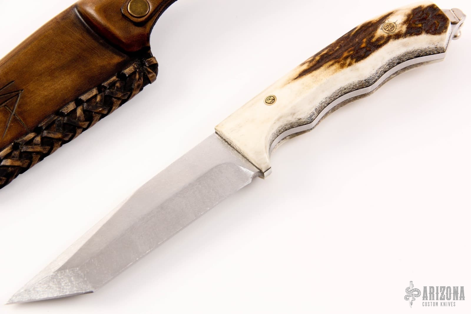 Carved Samurai Tanto - Arizona Custom Knives