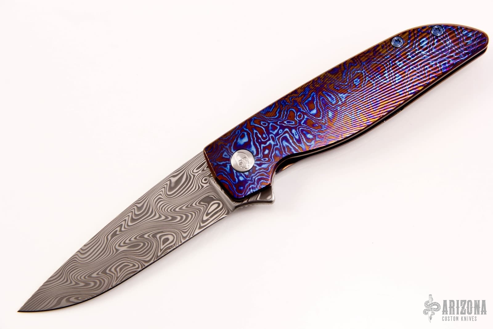 Rask #037 - Damasteel/Timascus - Arizona Custom Knives