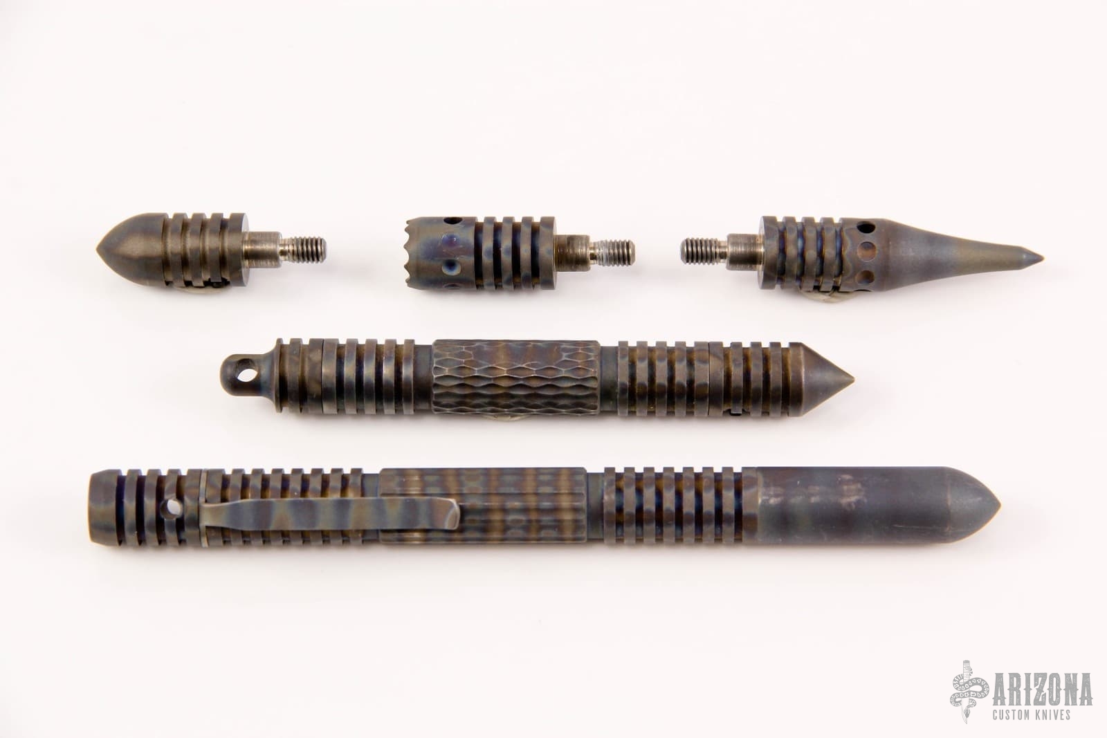 Titanium Extreme Duty Tactical Pen and Matching Kubaton Key Ring Set ...