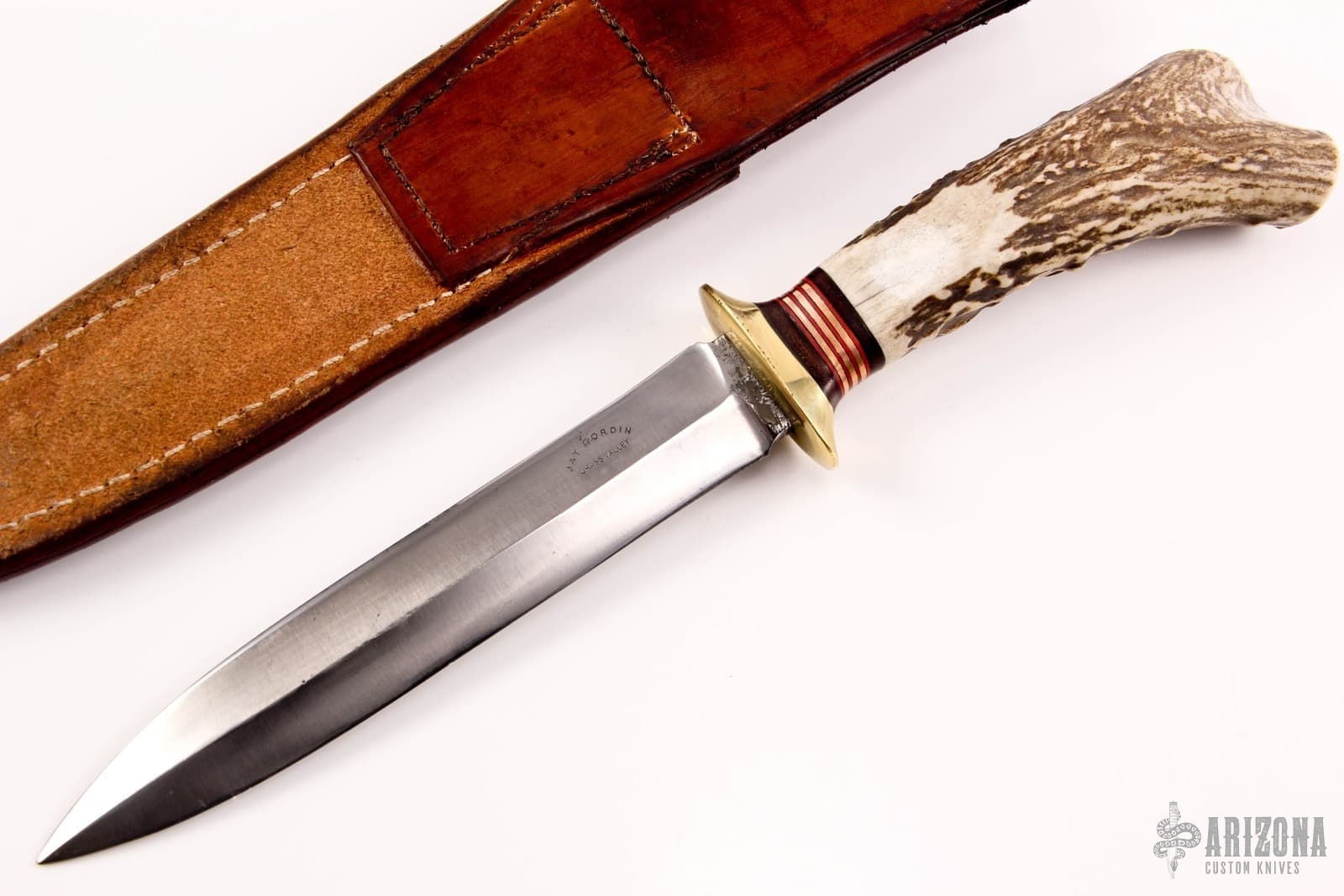 Grass Valley Stag Fighting Dagger - Arizona Custom Knives