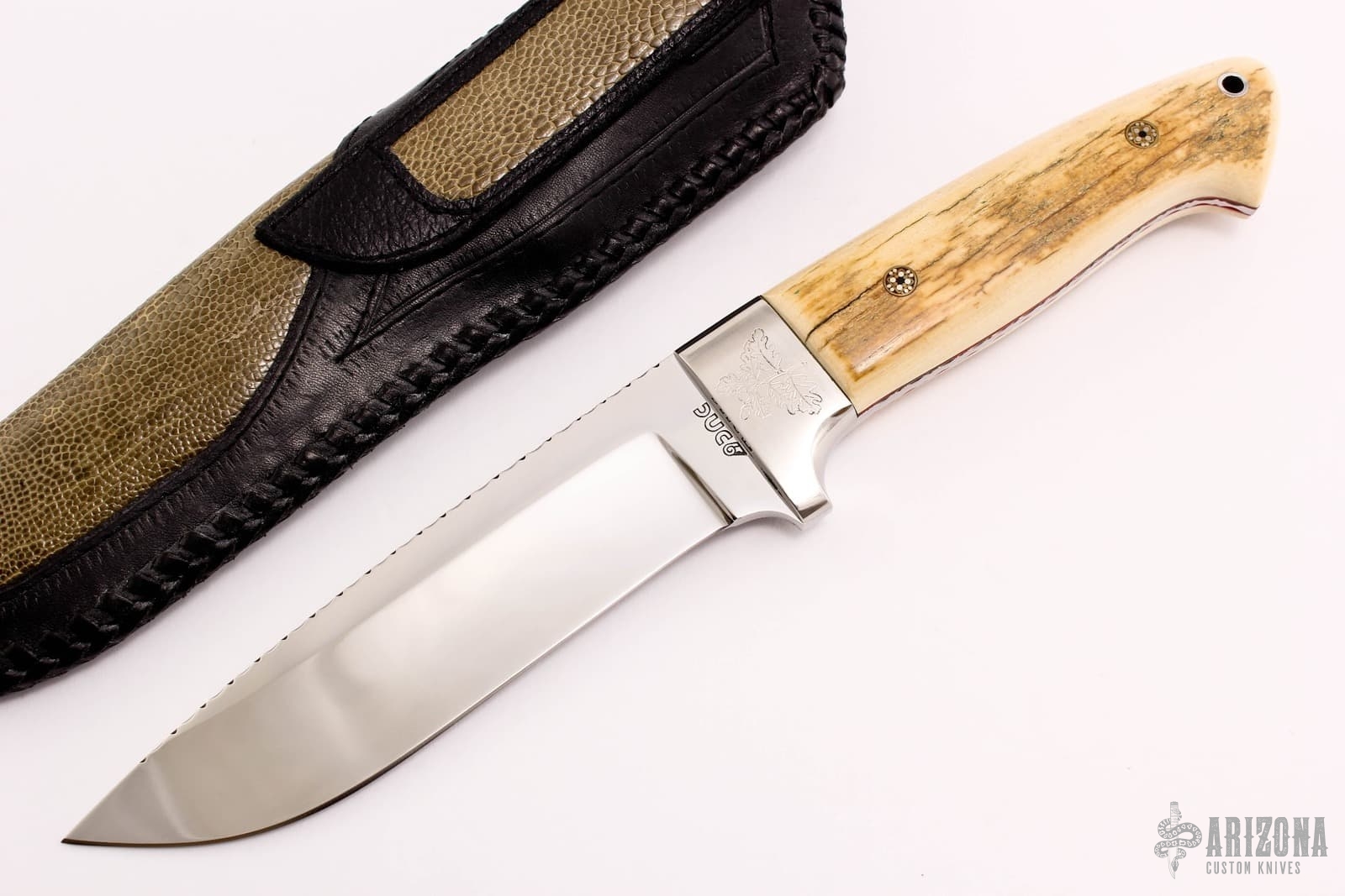 Large Hunter - Mammoth Ivory - Arizona Custom Knives