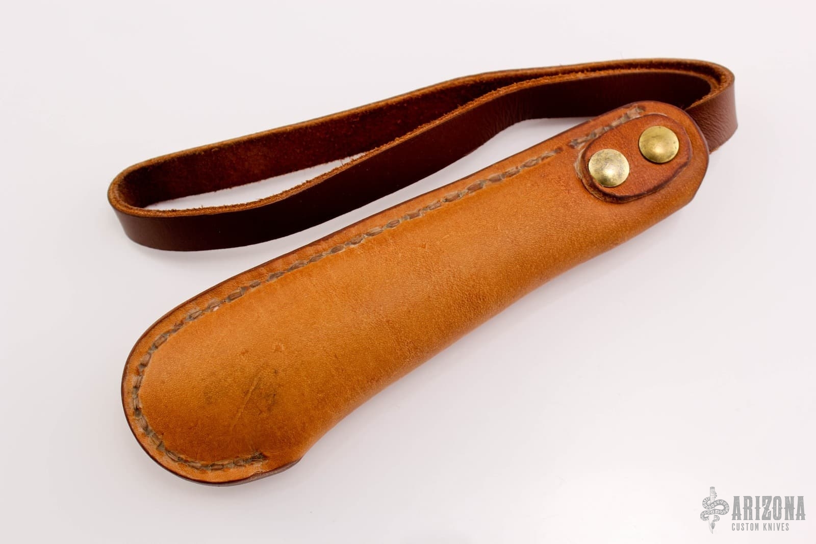 Brown Leather Pocket Sap w/ Strap - Arizona Custom Knives