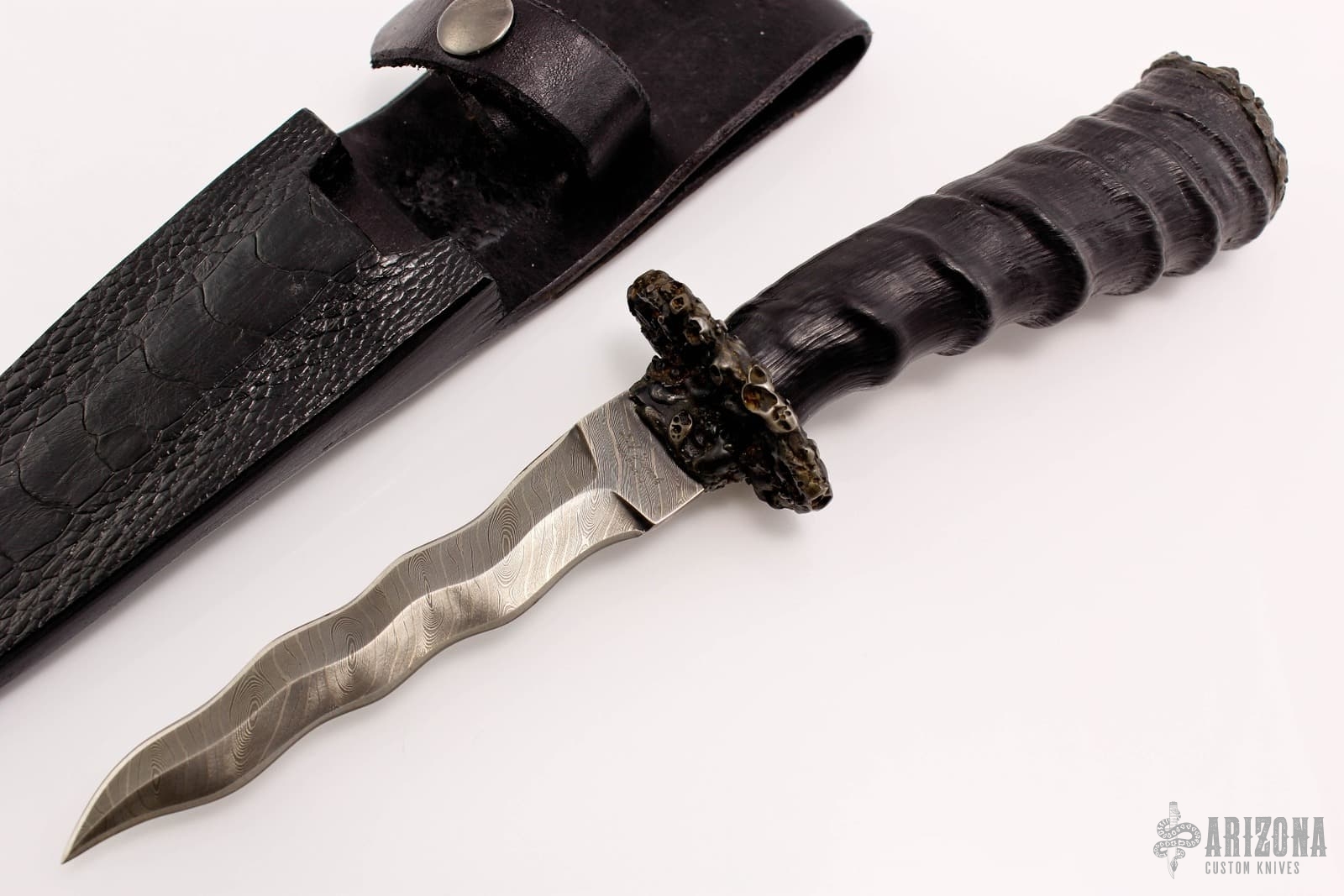 Damascus Kris Dagger - Arizona Custom Knives